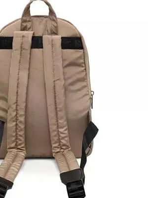 BLAUER. Quilted Crystal-logo Backpack - Brown