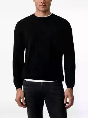 Armani Exchange Logo-jacquard Crew-neck Sweater