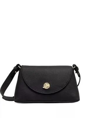 COCCINELLE Grainy Calf Leather Crossbody Bag - Black