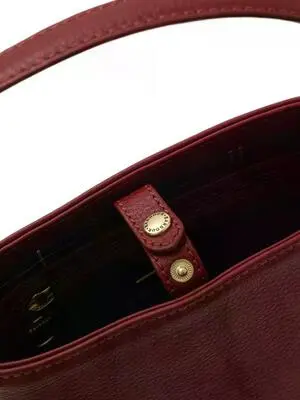 Barbour Mini Cedar Grained Leather Bucket Bag