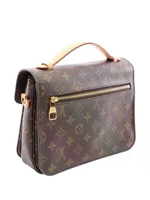 LOUIS VUITTON 2017 Monogram Pochette Metis Satchel - Brown