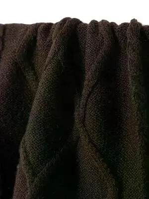Armani Exchange Cable-knit Ribbed Scarf