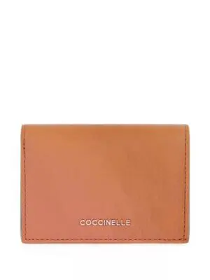 COCCINELLE Small Metallic Logo-plaque Wallet - Orange