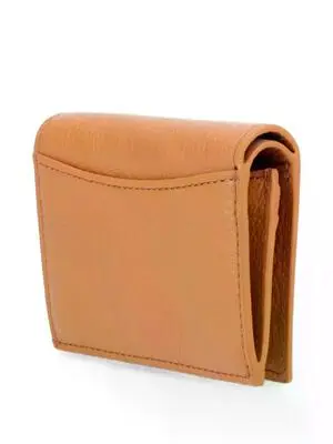 COCCINELLE Small Metallic Logo-plaque Wallet - Orange