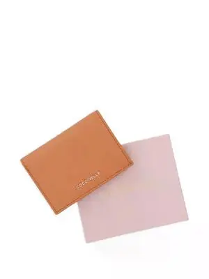 COCCINELLE Small Metallic Logo-plaque Wallet - Orange