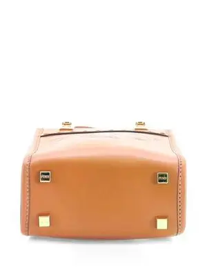 Fendi Sunshine Shopper Tote Leather Mini Crossbody Bag