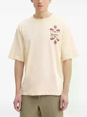 Desigual Ethnic Embroidered T-shirt - Neutrals