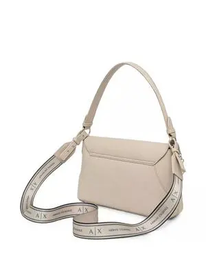 Armani Exchange Logo-plaque Pebbled Shoulder Bag