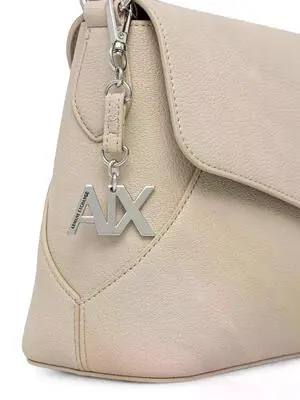 Armani Exchange Logo-plaque Pebbled Shoulder Bag