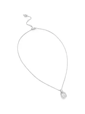 Guess Crystal-pendant Necklace - Silver