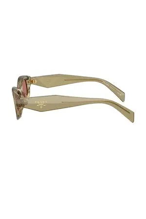 Prada Rectangular Sunglasses In Grey