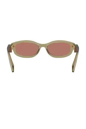 Prada Rectangular Sunglasses In Grey