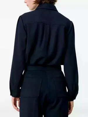 SESSUN Button-up Chest-pocket Shirt