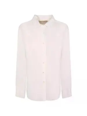 BLANCA VITA Button-up Long-sleeved Shirt - White