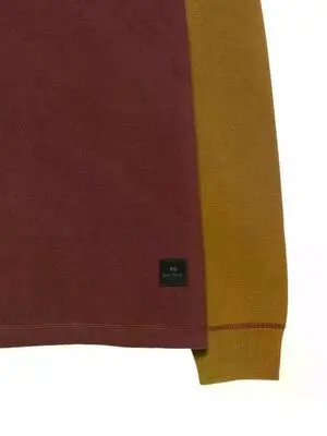 Paul Smith Colour-block Long-sleeve Polo Sweater