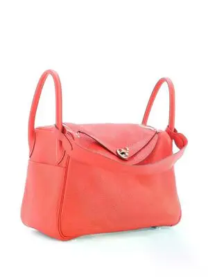Hermès Lindy Bag Clemence 30 Shoulder Bag - Red