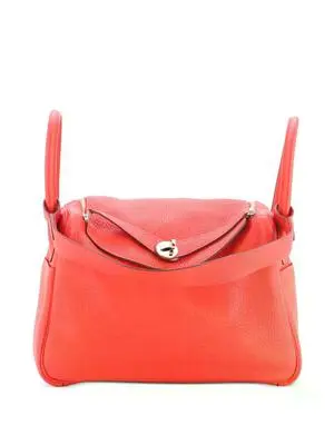 Hermès Lindy Bag Clemence 30 Shoulder Bag - Red
