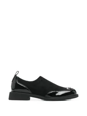 LINDA BAUMANN Panelled Buckled Loafers - Black