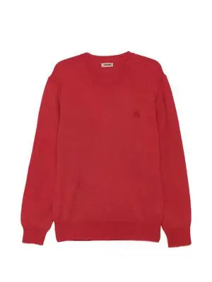 BARACUTA Logo-embroidered Sweater - Red