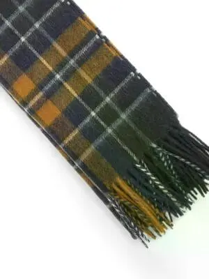 Barbour New Check Tartan Fringed Scarf
