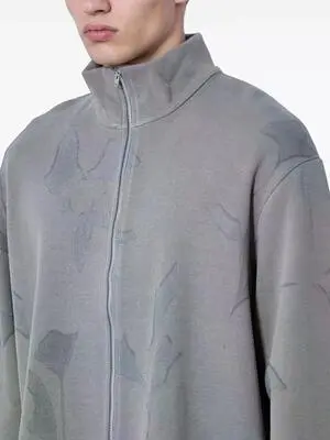 Our Legacy Silt Flower Patterned Zip-up Sweater