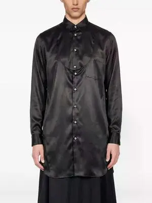 Comme Des Garçons Satin-finish Layered Shirt