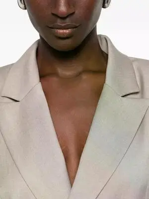 PHILIA LOFT Double-breasted Tie-back Blazer
