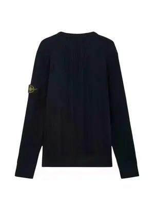Stone Island 5100053 Full Rib Rws Wool Jumper - Blue