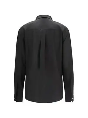 SARA ROKA Sibella Pleated-bib Shirt
