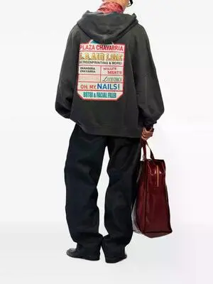 WILLY CHAVARRIA Plaza Graphic-print Zip-up Hoodie