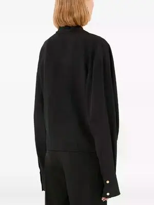 Sportmax Wrap-style Silk Shirt