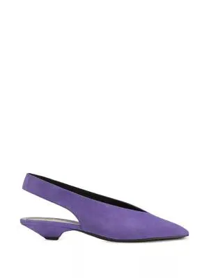 SERGIO ROSSI Beak Slingback Pumps - Purple