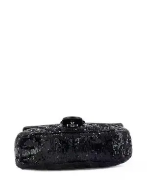 Gucci Gg Marmont Flap Bag Diagonal Quilted Sequins Small Shoulder Bag