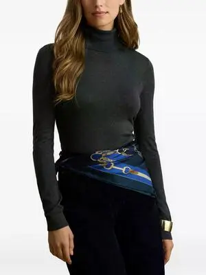 Ralph Lauren Logo-plaque Turtleneck Sweater