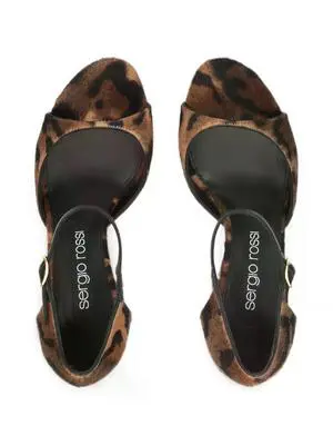 SERGIO ROSSI Godiva Leopard-print Heeled Pumps