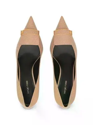 SERGIO ROSSI Sr Evolv Lizard-effect Pumps
