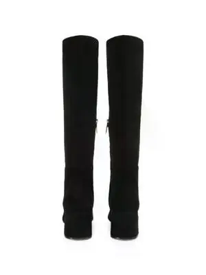 SERGIO ROSSI Convex Knee-high Boots - Black