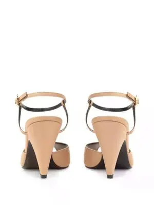 SERGIO ROSSI Beak Buckle-fastening Heeled Sandals
