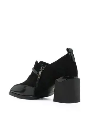 LINDA BAUMANN Panelled Block-heel Pumps