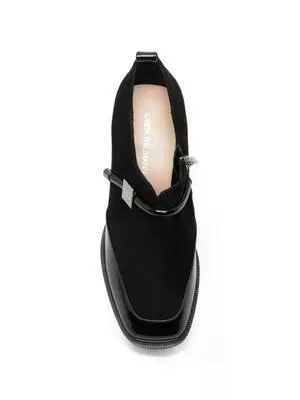 LINDA BAUMANN Panelled Block-heel Pumps