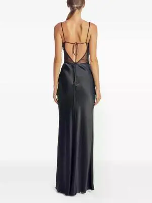 IRINA SCHROTTER Bead-embellished V-neck Maxi Dress