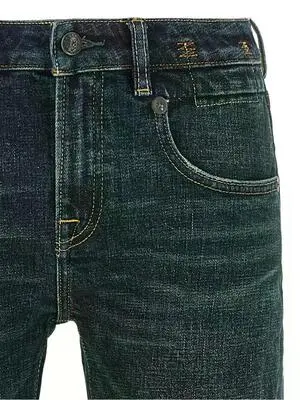 R13 Turn-up Frayed Jeans