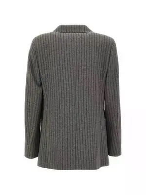 ELENA MIRÒ Stripe-pattern Single-breasted Blazer