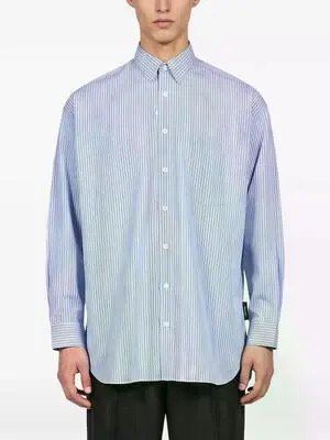 Comme Des Garçons Vertical-stripe Shirt - Blue