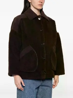 SESSUN Corduroy-trimmed Shearling Jacket