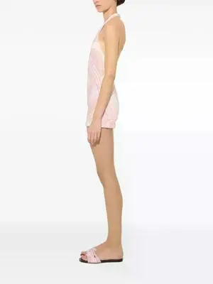 Emilio Pucci Iride-print Halterneck Playsuit - Pink