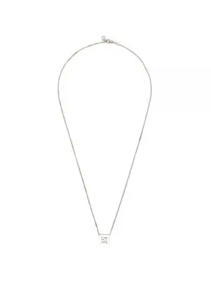 Fendi Ff Motif Necklace - Silver
