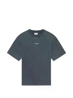 Drole De Monsieur Logo-print Cotton T-shirt - Grey