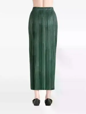 Issey Miyake Thicker Bottoms 2 Pleated Midi Skirt