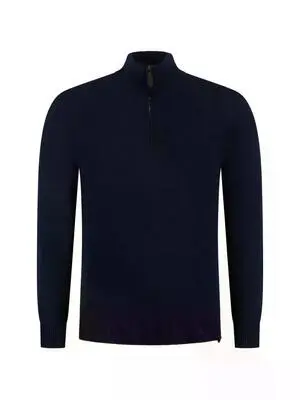 JACOB COHЁN Half-zip Ribbed-trim Sweater